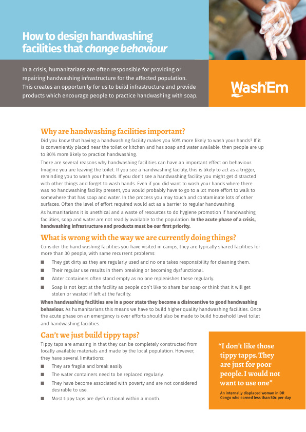 How to Design Handwashing Facilities that Change Behaviour - DECfinder