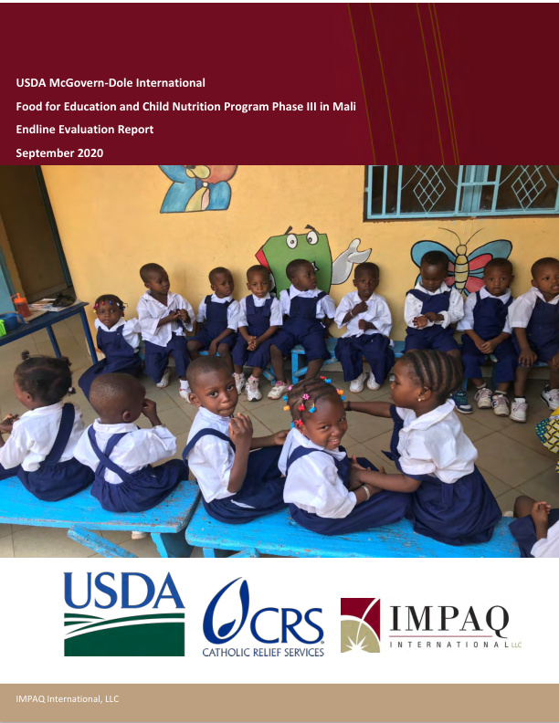 [USDA FY 2015] USDA McGovern-Dole International Food for Education and ...