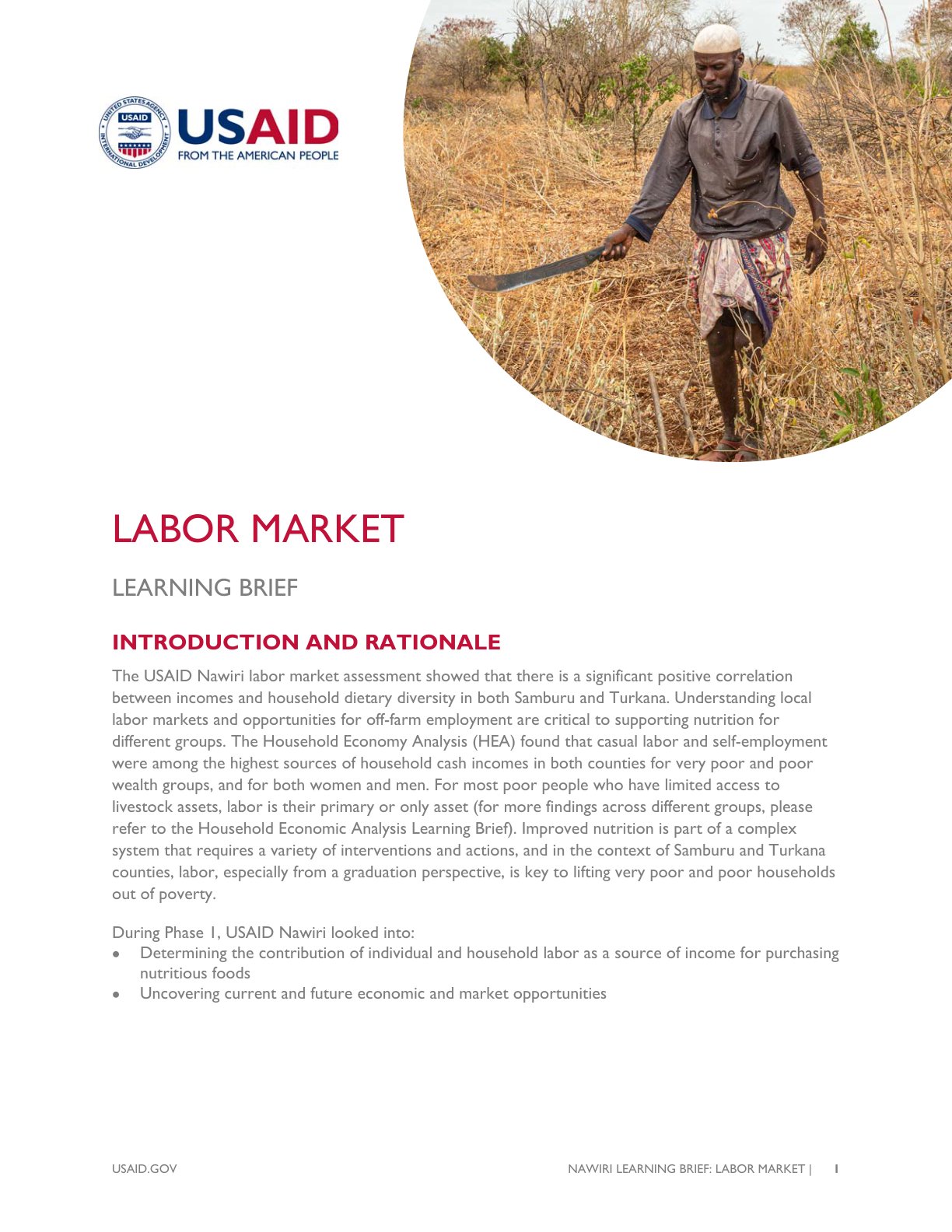 Labor Market Assessment Learning Brief - DECfinder