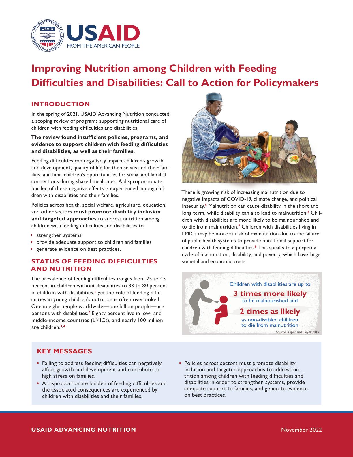 Improving Nutrition for Children with Feeding Difficulties and ...