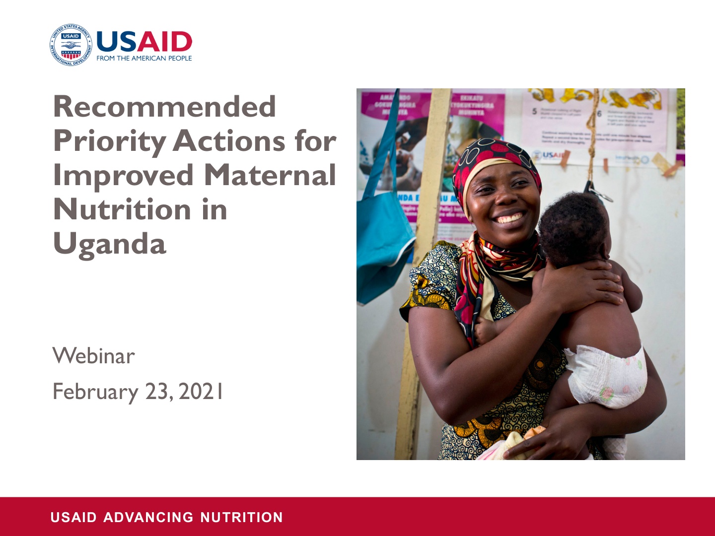 Webinar: Maternal Nutrition Priorities in Uganda - DECfinder