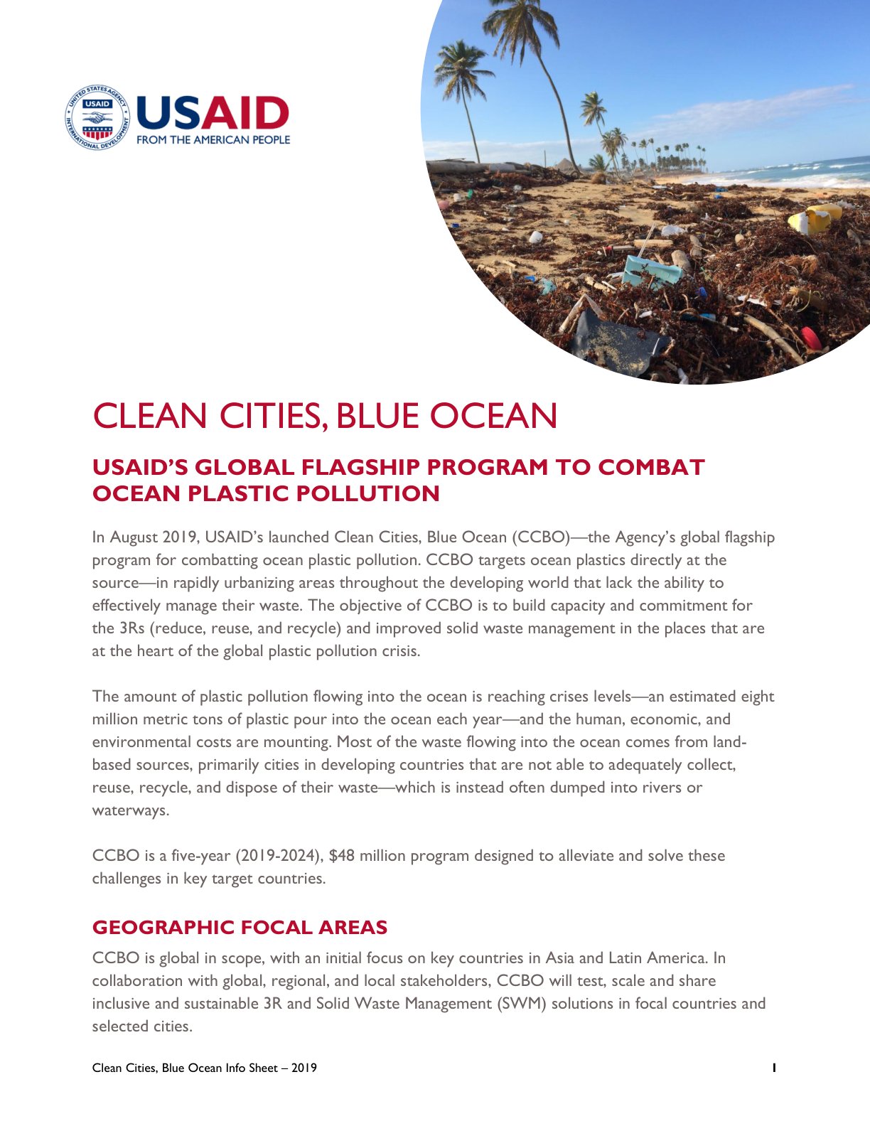 USAID Clean Cities, Blue Ocean Program Fact Sheet - DECfinder