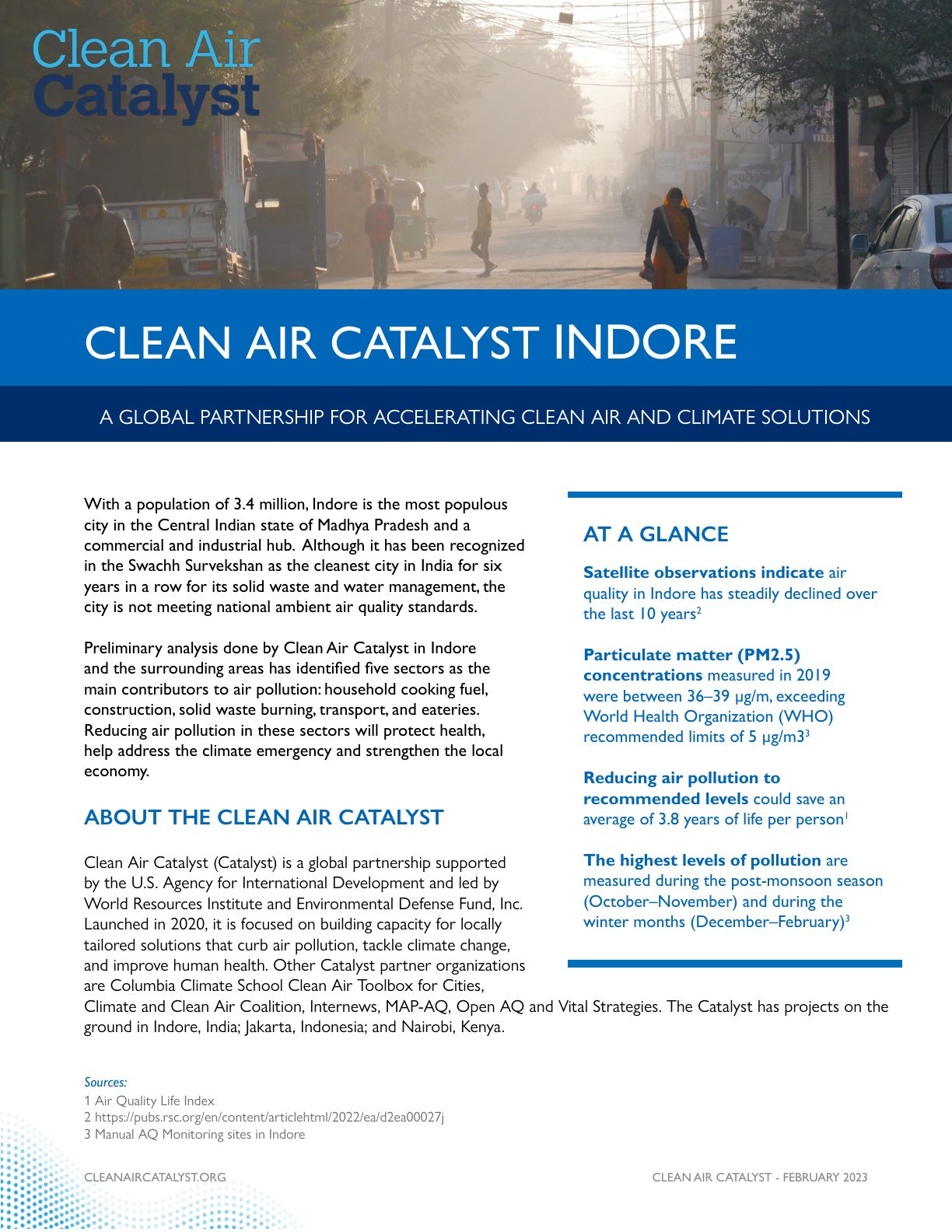 Sources of Air Pollution in Indore - Feb 2023: Clean Air Catalyst ...