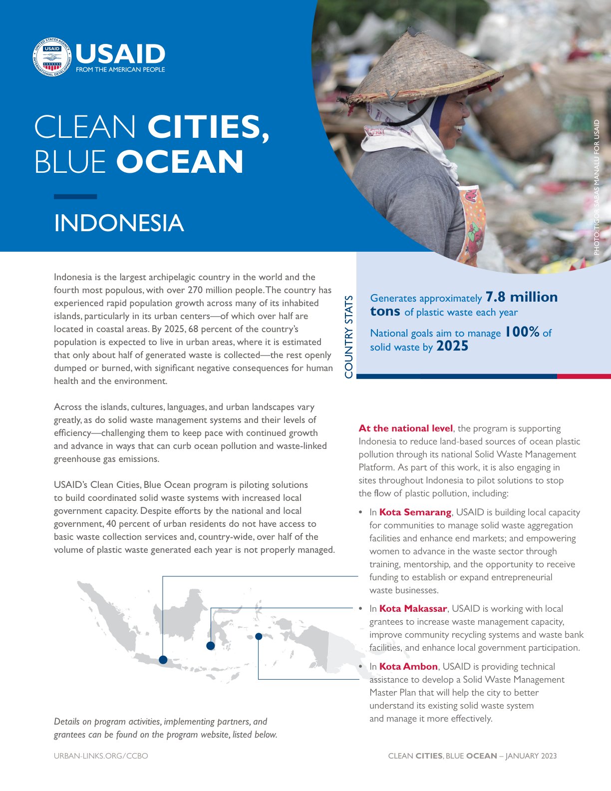 USAID Clean Cities, Blue Ocean Program: Indonesia Fact Sheet - DECfinder