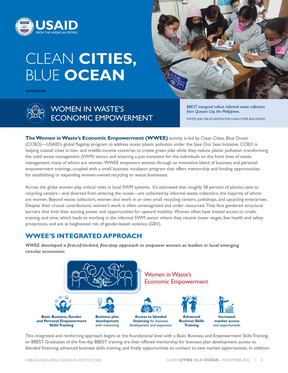 USAID CCBO Women in Waste: Economic Empowerment Fact Sheet - DECfinder